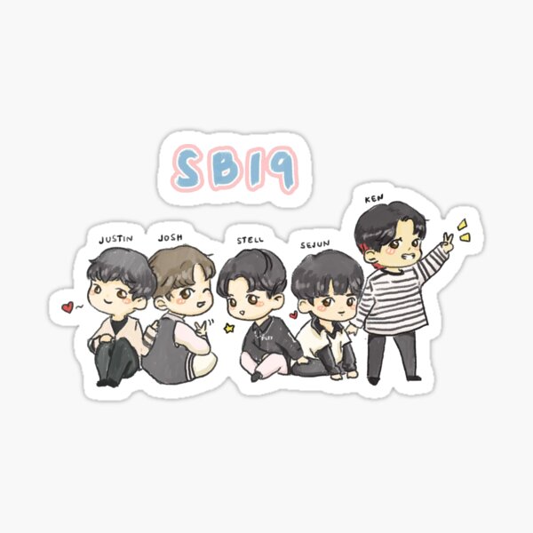 "SB19 Chibi" Sticker for Sale by Stevemercer | Redbubble