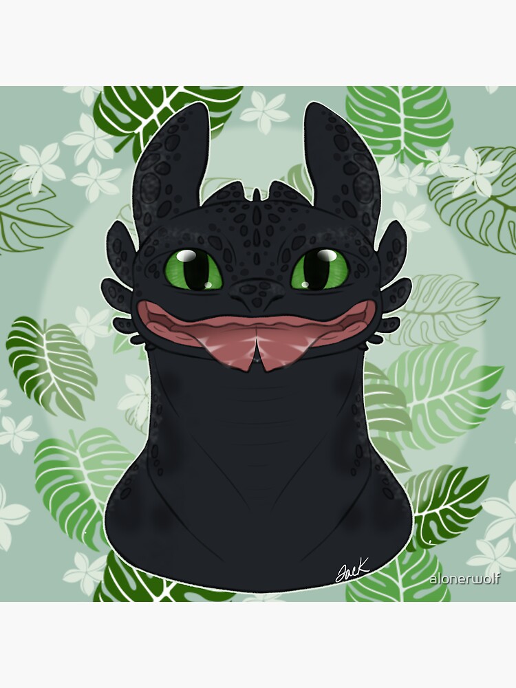 "Blep Toothless" Sticker for Sale by alonerwolf | Redbubble