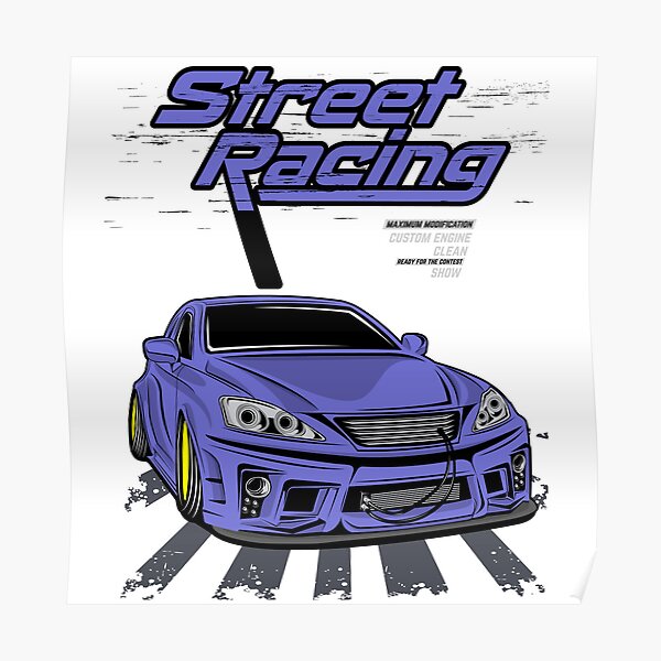 "JDM Street Racing sticker" Poster for Sale by Mclau19 | Redbubble