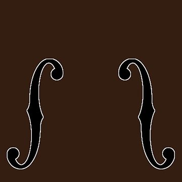 "Upright Bass Guitar/Cello F-Holes Cutouts" Sticker for Sale by Designs ...