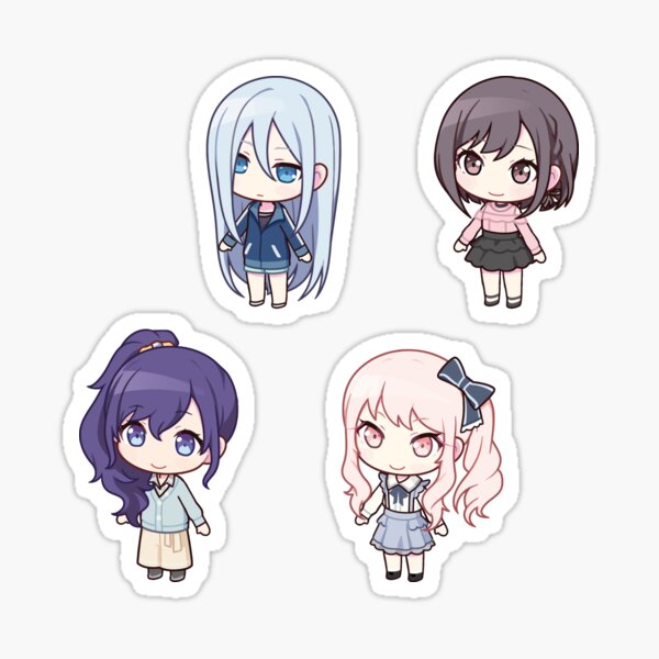 "Pack 25-Ji Chibis" Sticker by Takaada | Redbubble