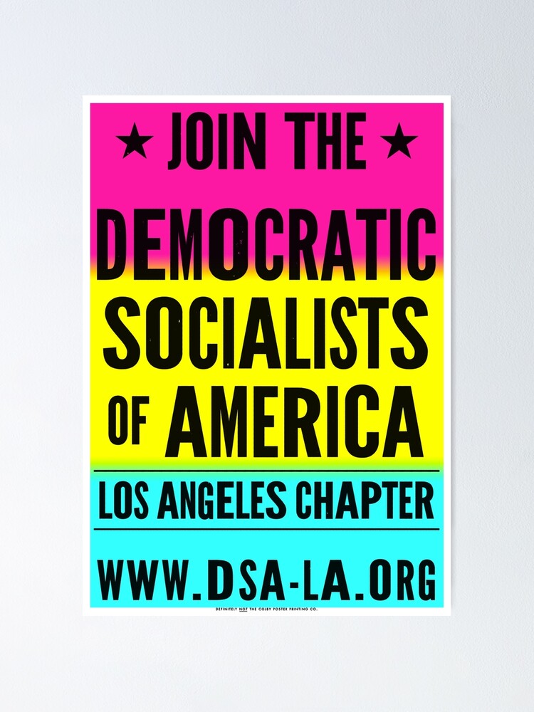 "Join The DSA LA!" Poster for Sale by thomasesmith | Redbubble