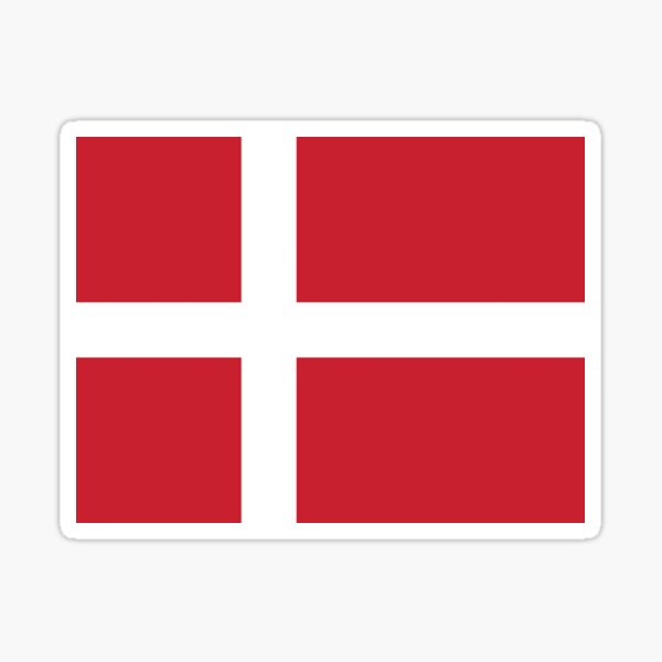 "Flag of Denmark" Sticker for Sale by PatsIsland | Redbubble