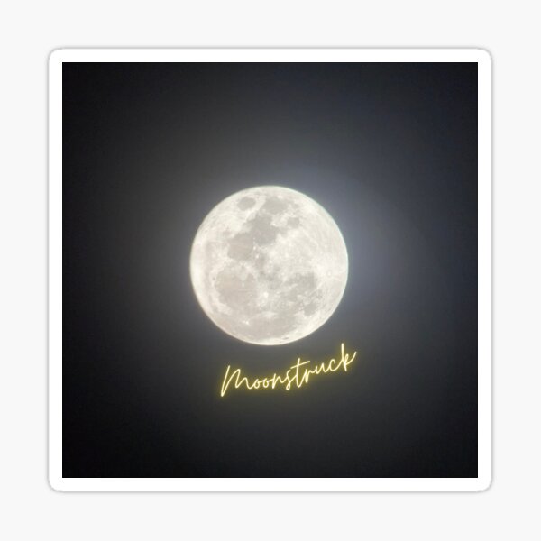 "Moonstruck" Sticker for Sale by Nessa-draws | Redbubble