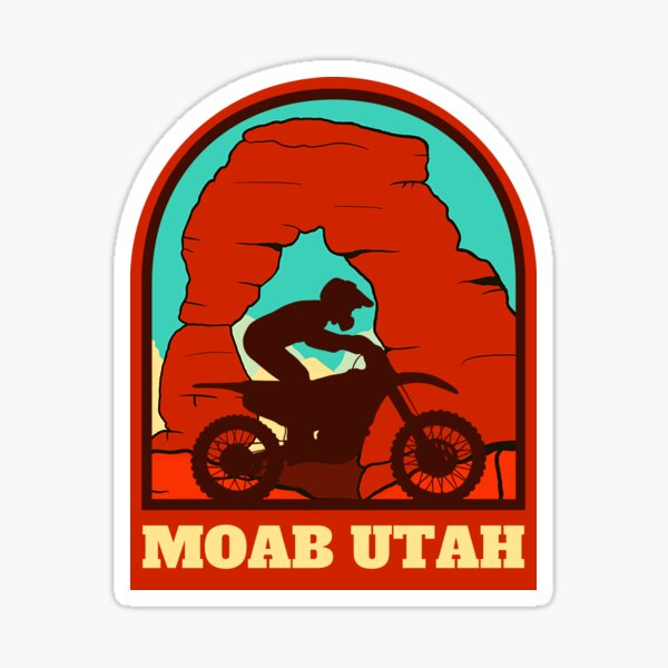 "Moab Utah National Park" Sticker for Sale by retrotravelart | Redbubble