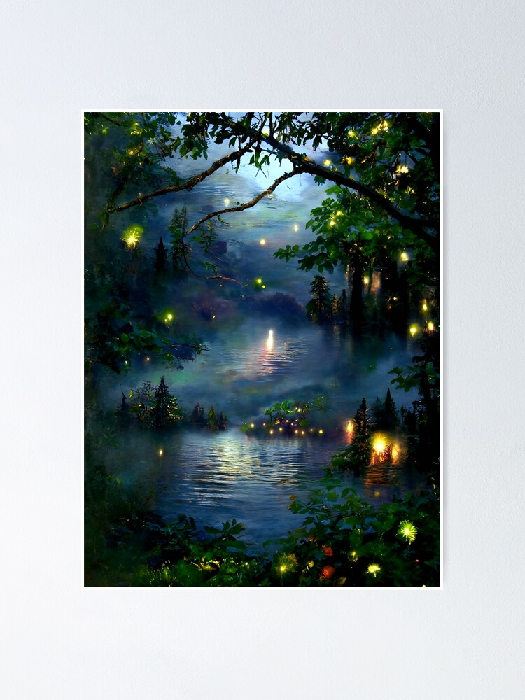 "Fireflies " Poster for Sale by Anonymou55 | Redbubble
