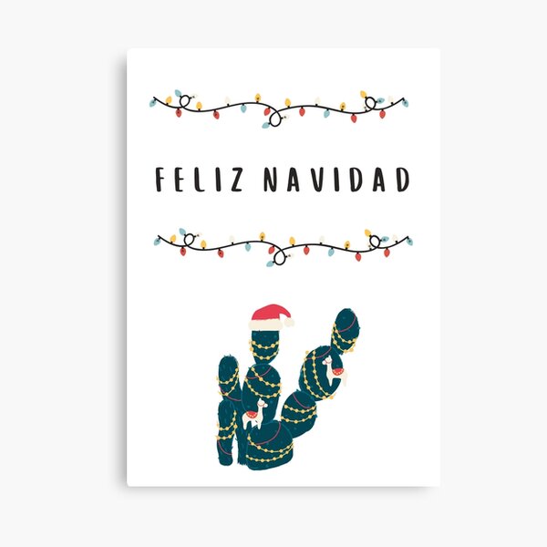 "Feliz Navidad (happy Christmas in Spanish) tarjeta de Navidad Mexican ...