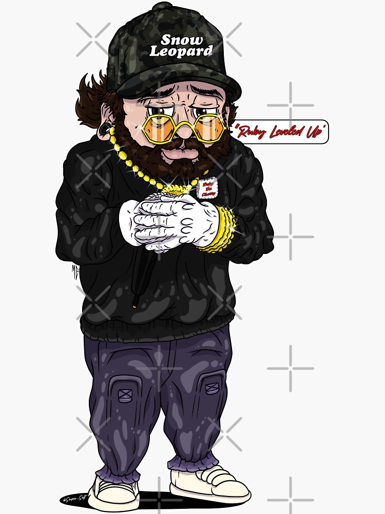 Pegatina «Ruby Da Cherry 2022 Gráfico de dibujos animados» de Elder ...