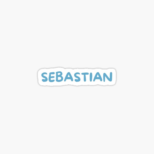 "Sebastian - boy's name" Sticker for Sale by rajasekhark | Redbubble