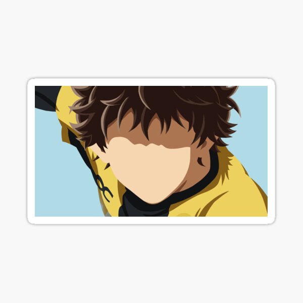 "Best Anime Soccer Football Player Ao Ashi Ashito Aoi Sticker" Sticker ...