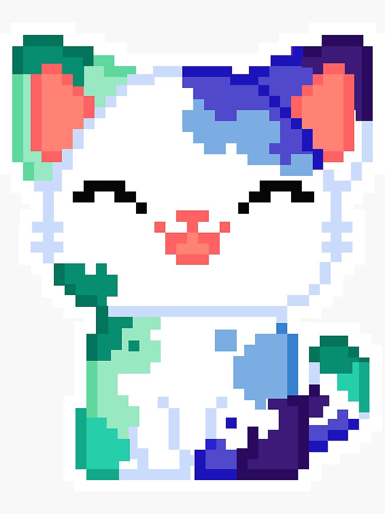 "Pixel Pride: Gay (MLM) Flag" Sticker for Sale by saltysoba | Redbubble