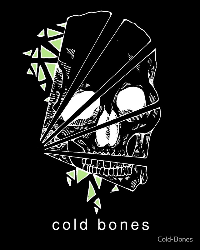 "Geo Skull (invert)" by Cold-Bones | Redbubble