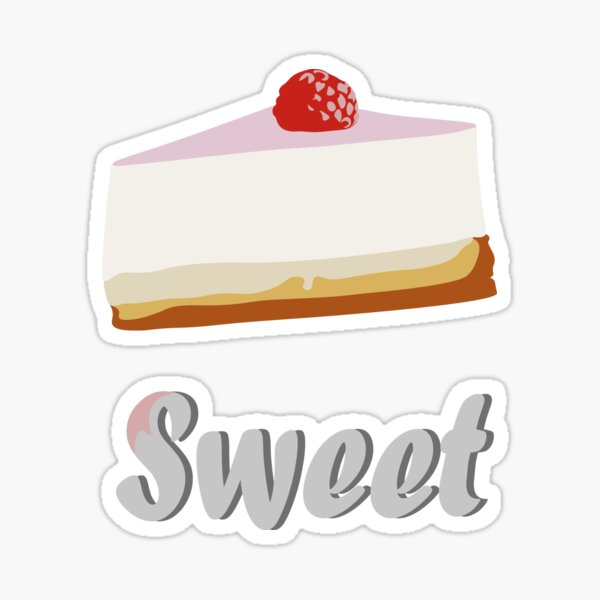 "Cheesecake design -Sweet collection-" Sticker for Sale by KBB-arts ...