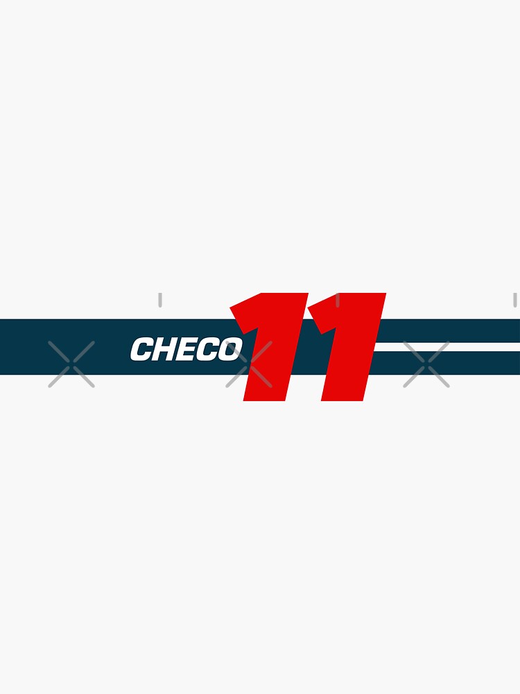 "Checo 11 Mexican Racing Driver" Sticker for Sale by Redexon | Redbubble