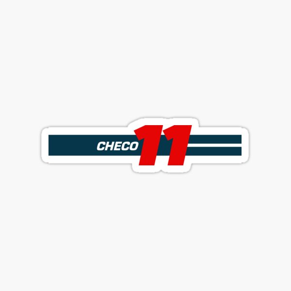 "Checo 11 Mexican Racing Driver" Sticker for Sale by Redexon | Redbubble