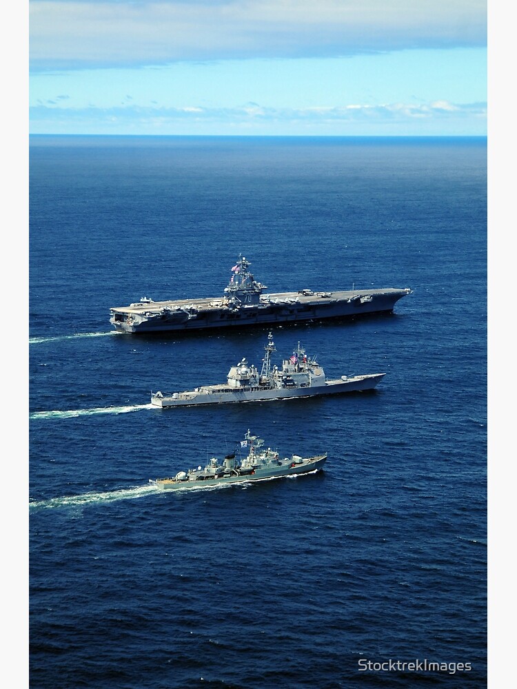 Póster «Los buques de la Armada de los Estados Unidos realizan ...