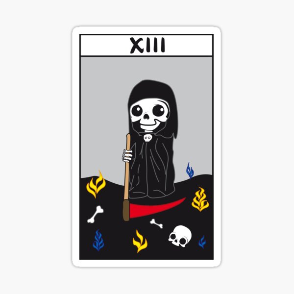 "Tarot card 13 - Death" Sticker for Sale by Arzeglup | Redbubble