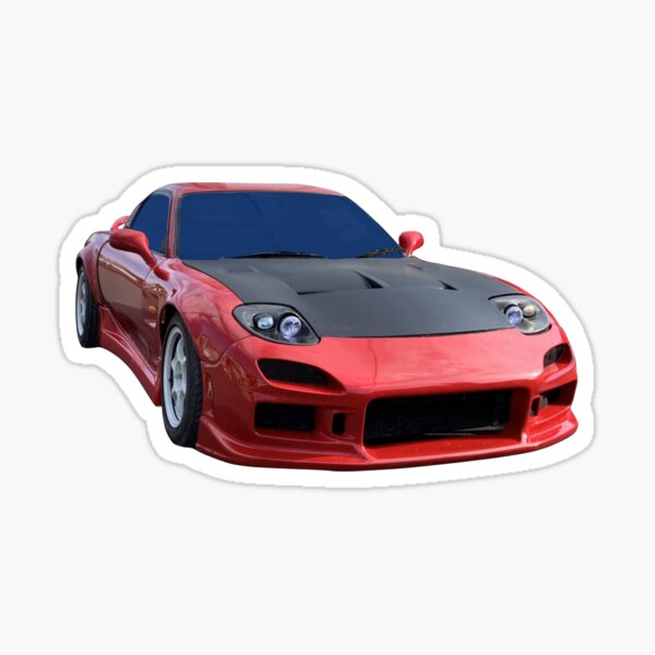 "Red Rx7 FD" Sticker for Sale by shanilhasantha | Redbubble
