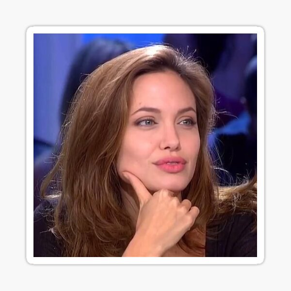 "Angelina Jolie - Album" Sticker for Sale by Girardonipk | Redbubble