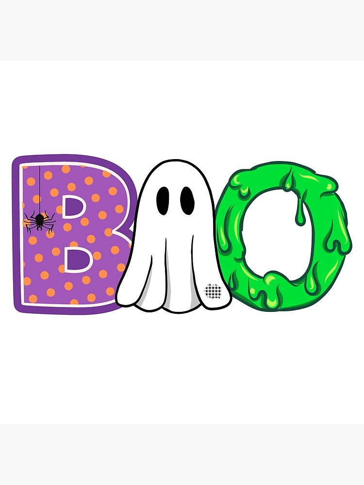 "Spooky Halloween Boo Ghost and Slime" Poster for Sale by MimzAttic ...
