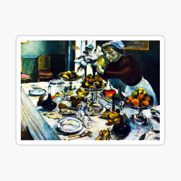 "Henri Matisse, the dinner table, 1897 " Sticker for Sale by ...