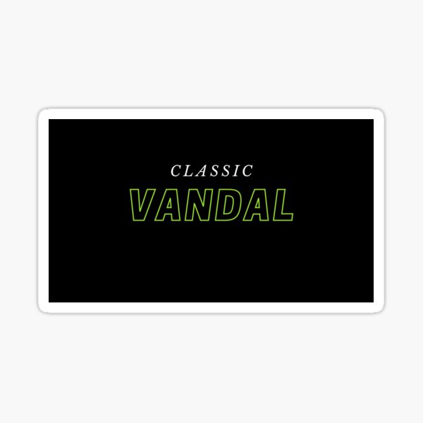 "Classic Vandal" Sticker for Sale by obirize13 | Redbubble