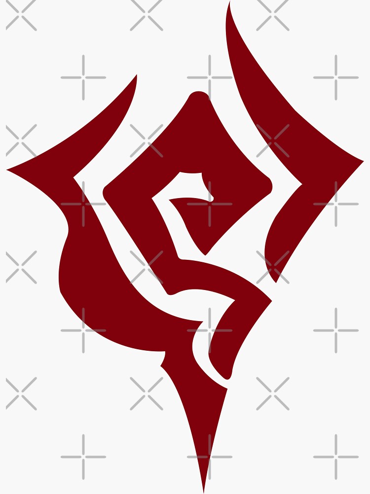 " The Scum Villain's Self-Saving System: Luo Binghe Mark" Sticker for Sale by firlachieldraws ...