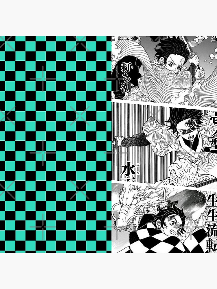 "Tanjiro Kimetsu No Yaiba Demon Slayer Pattern Anime Manga" Poster for ...
