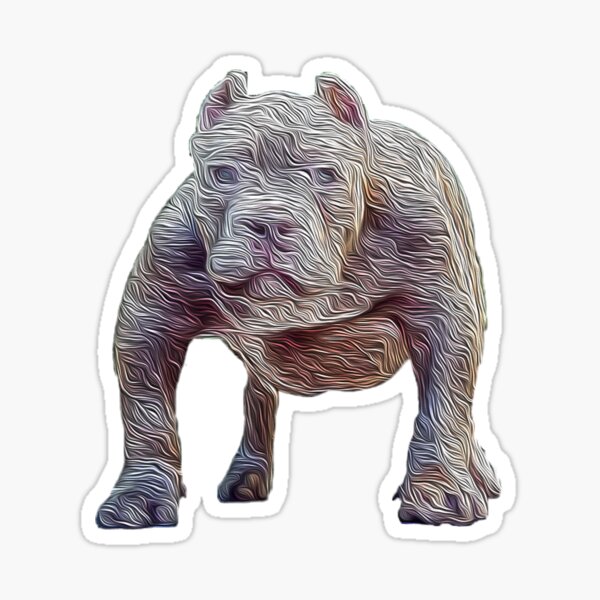 "American Bully" Sticker for Sale by air011 | Redbubble