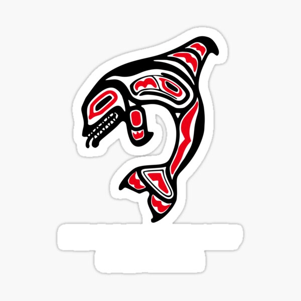 "Mendocino County California Native American Orca WHÁLÉ Art black ...