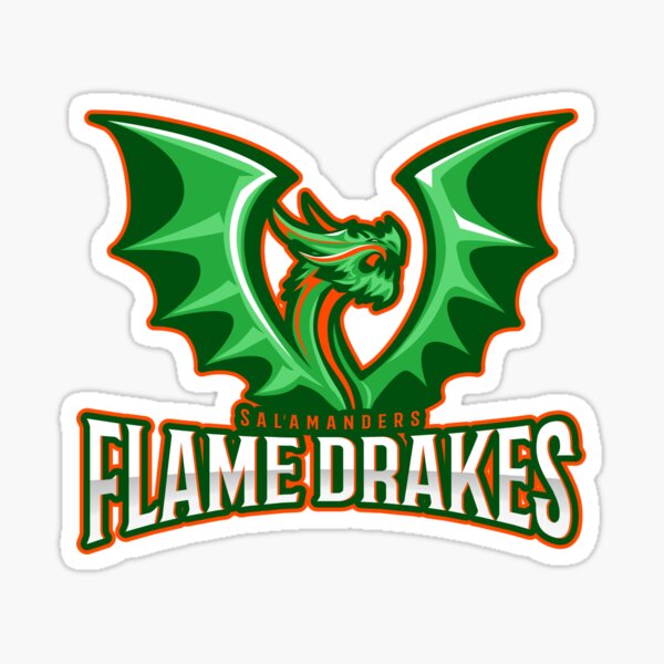 "Salamanders Flame Drakes" Sticker for Sale by jhamlin21 | Redbubble