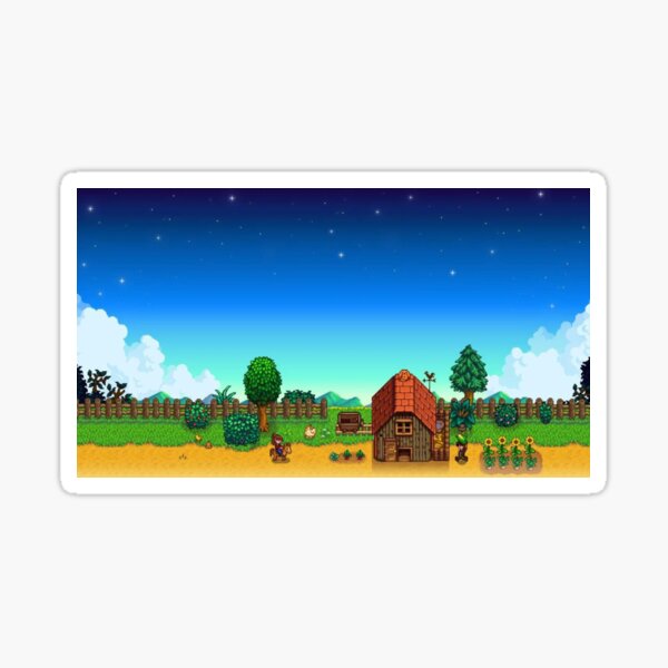 Stardew Valley Map 4 Sticker For Sale By Zenlesszone Redbubble