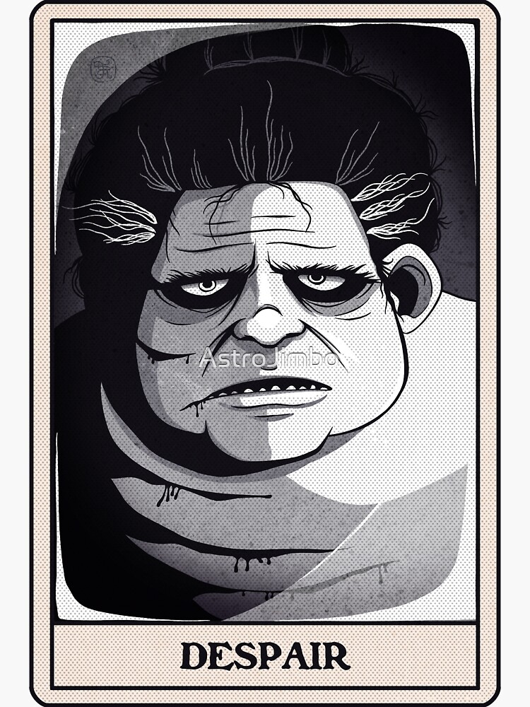 "Despair of the Endless Tarot Card" Sticker for Sale by AstroJimbo ...