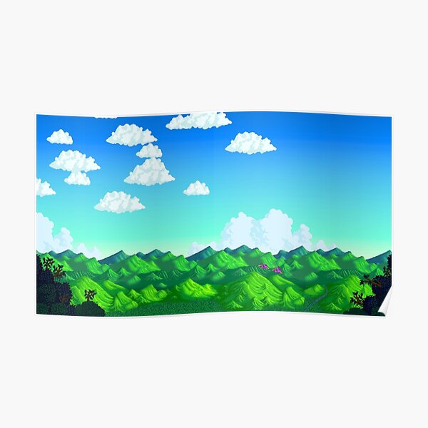 Stardew Valley Map 5 Poster For Sale By Zenlesszone Redbubble