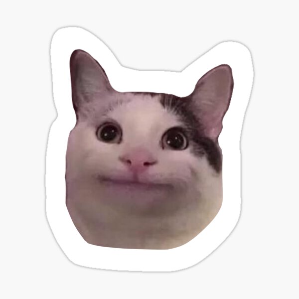 "Happy Cat Meme" Sticker for Sale by GingerrCat | Redbubble