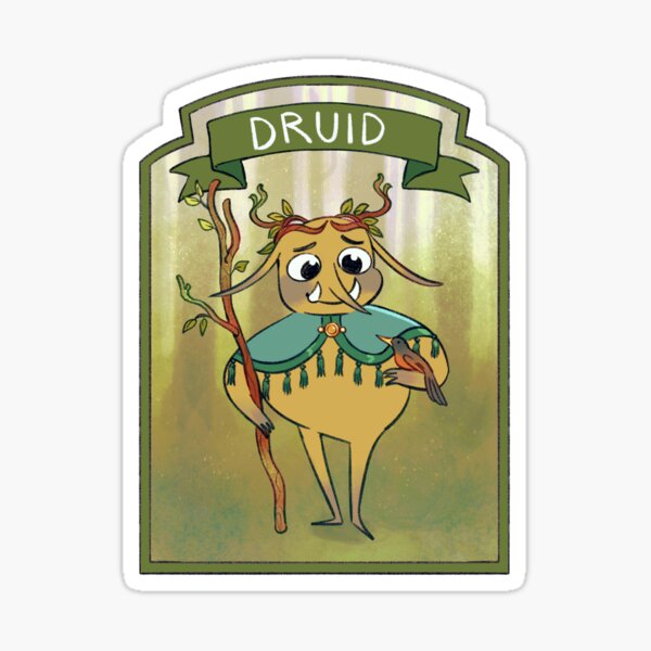 "Druid Goblin" Sticker for Sale by Lilaeleaf | Redbubble