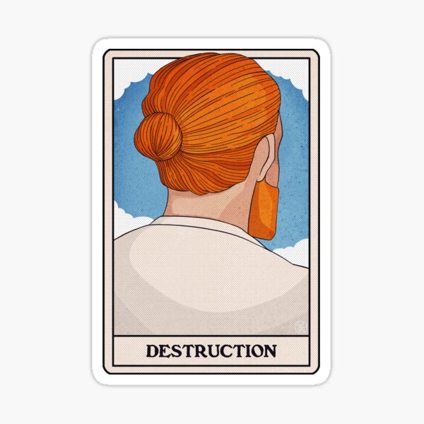 "Destruction the Endless Tarot Card" Sticker for Sale by AstroJimbo ...
