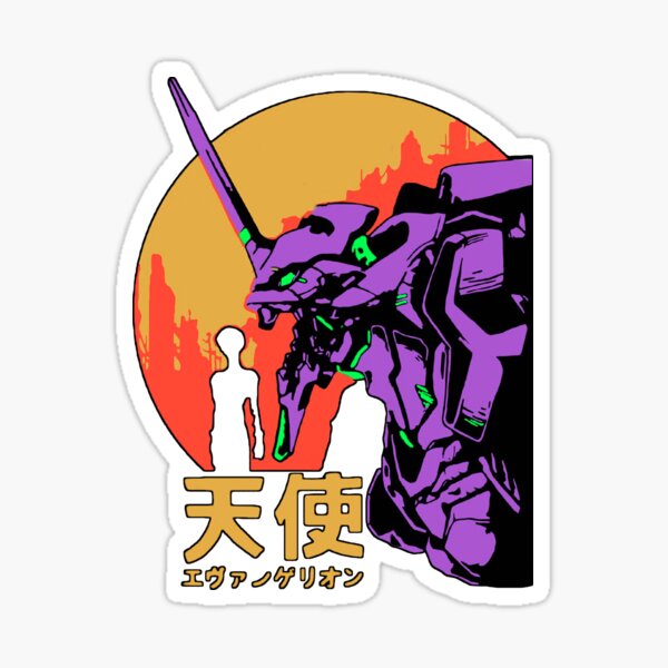 "EVA 01 x Shinji" Sticker for Sale by T-rashGaming | Redbubble