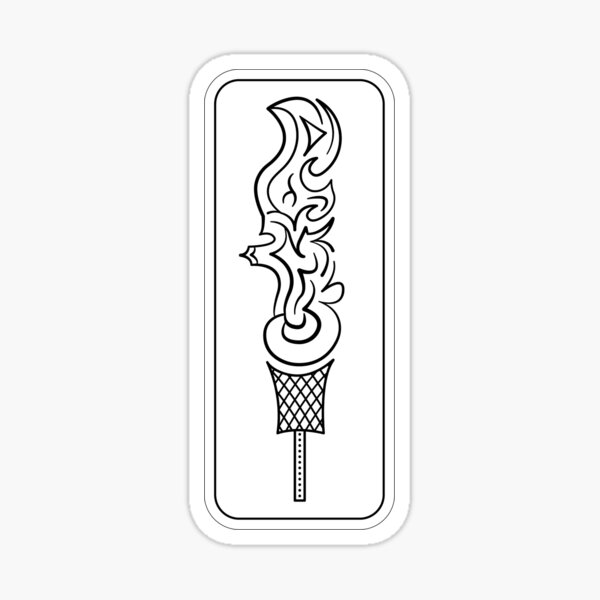 "The Unending Flame Of The Torch" Sticker for Sale by Srankez-Couron ...