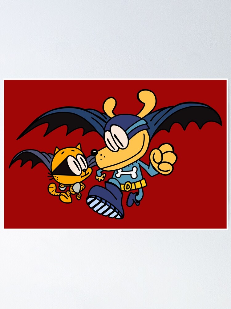 "Dog Man and Cat Kid running fan art" Poster for Sale by Ethereal ...