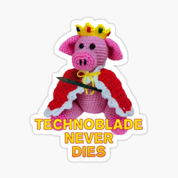 "Meme Technoblade Pig Funny Kid 2022" Sticker for Sale by JamauDS ...