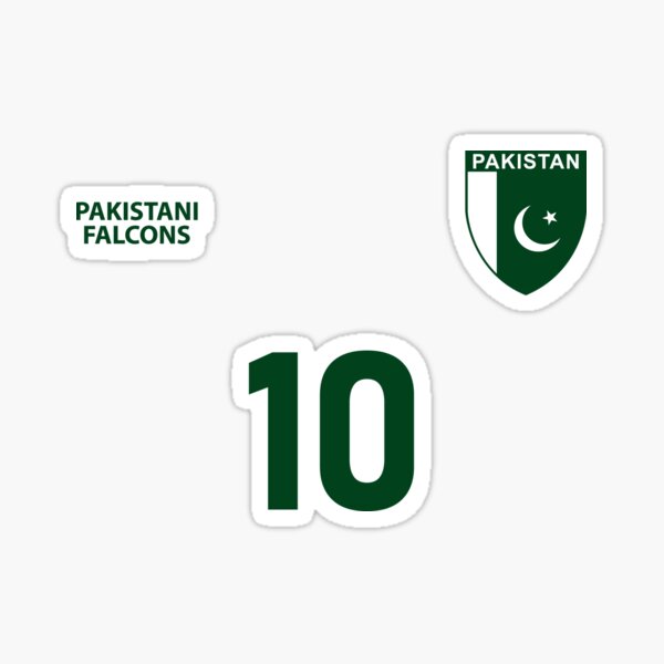 "Pakistan National Football Team Soccer Retro Pakistani Falcons Number ...