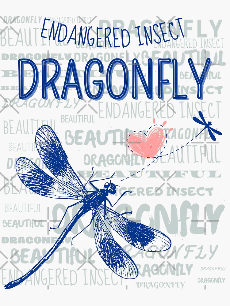 " Dragonfly" Sticker for Sale by yassooarts | Redbubble