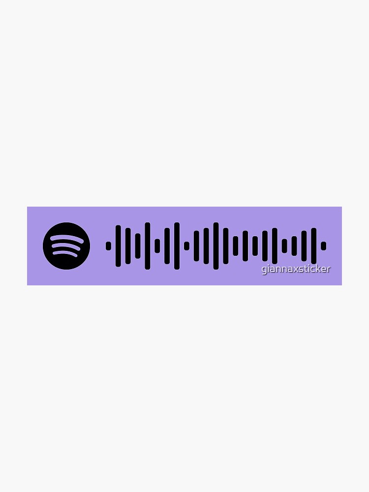"happier by Olivia Rodrigo Spotify Code" Sticker for Sale by ...