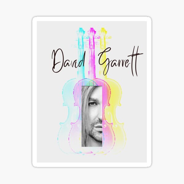 "Maestro David Garrett Bright Design Gift for fans" Sticker for Sale by ...