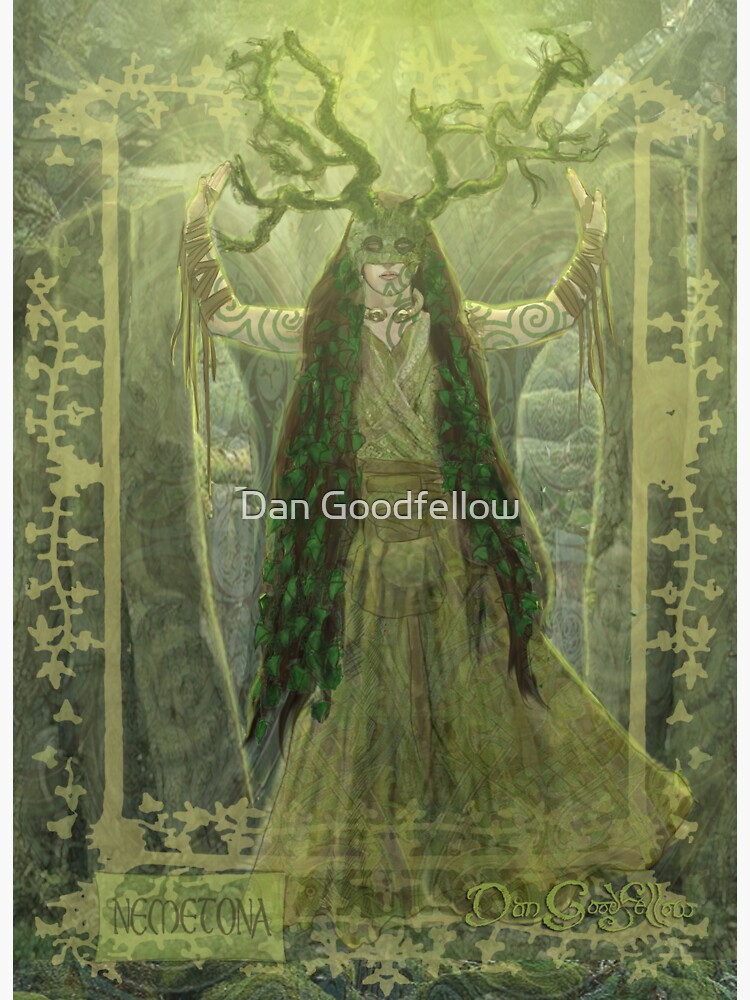 Celtic Goddess Nemetona Sticker For Sale By Dangoodfellow Redbubble