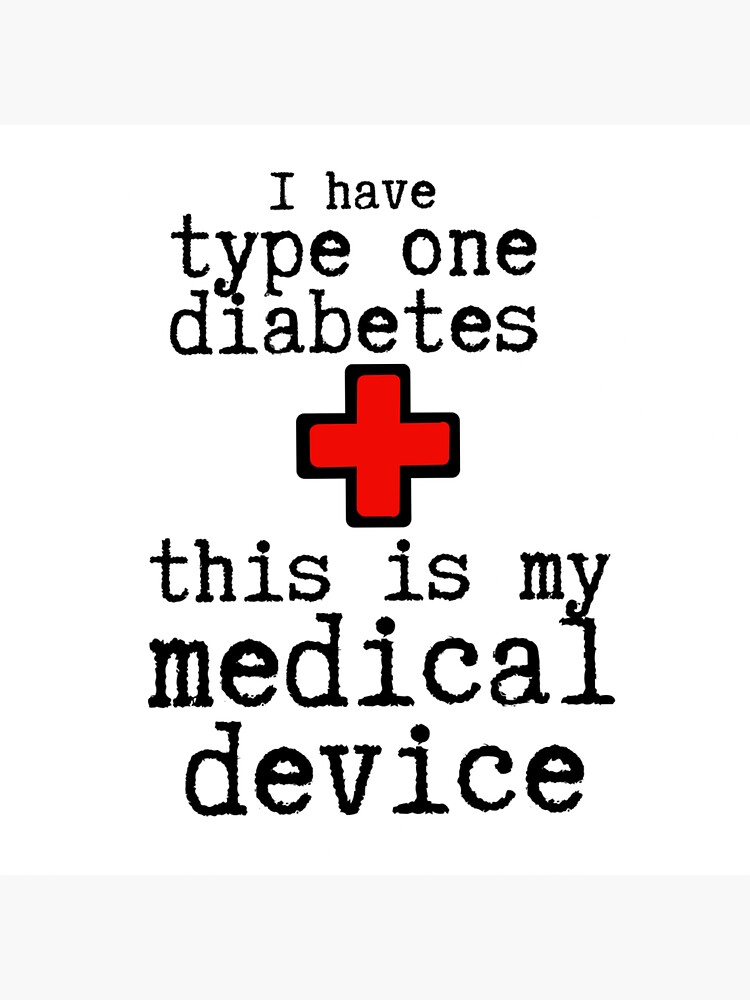 "This is my medical device t1d " Sticker for Sale by Diabumblebee ...
