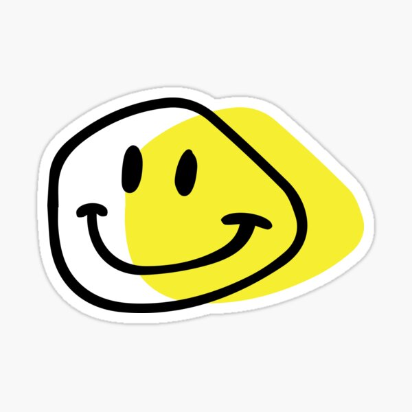 "Fading Smiley Face" Sticker for Sale by BermanDesigns | Redbubble