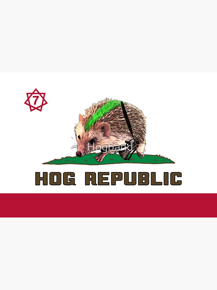 "HOG REPUBLIC FLAG" Sticker for Sale by Hogband | Redbubble