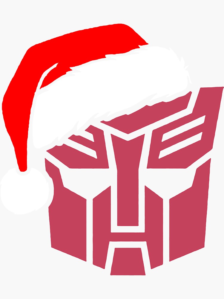 "Men's Transformers Christmas Autobots Santa" Sticker for Sale by ...